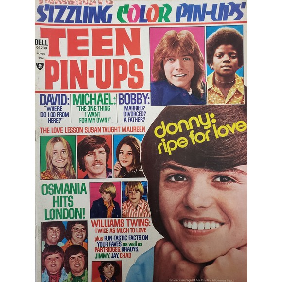 Reese Publishing Co. | Other | Teen Pinups Osmonds Elvis David Linda Blair Randy Donny Vince ...